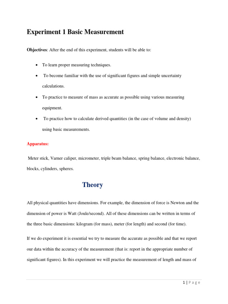 Grade 9 Measurement Lab Report | PDF | Density | Significant Figures