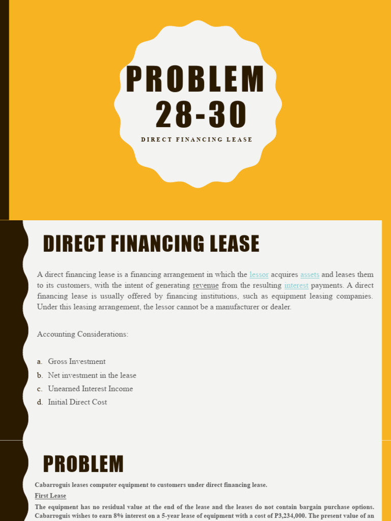 Problem 28 30 | PDF | Lease | Present Value