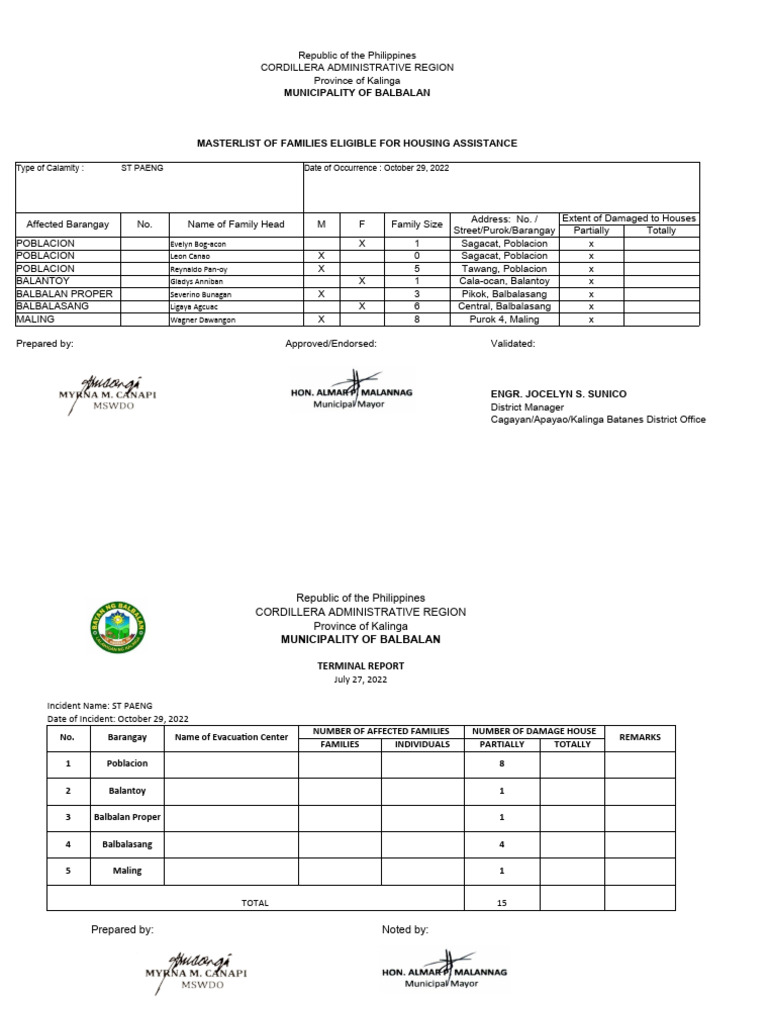 EHAP-TEMPLATE-FORMS | PDF | Synoptic Meteorology And Weather | Natural ...