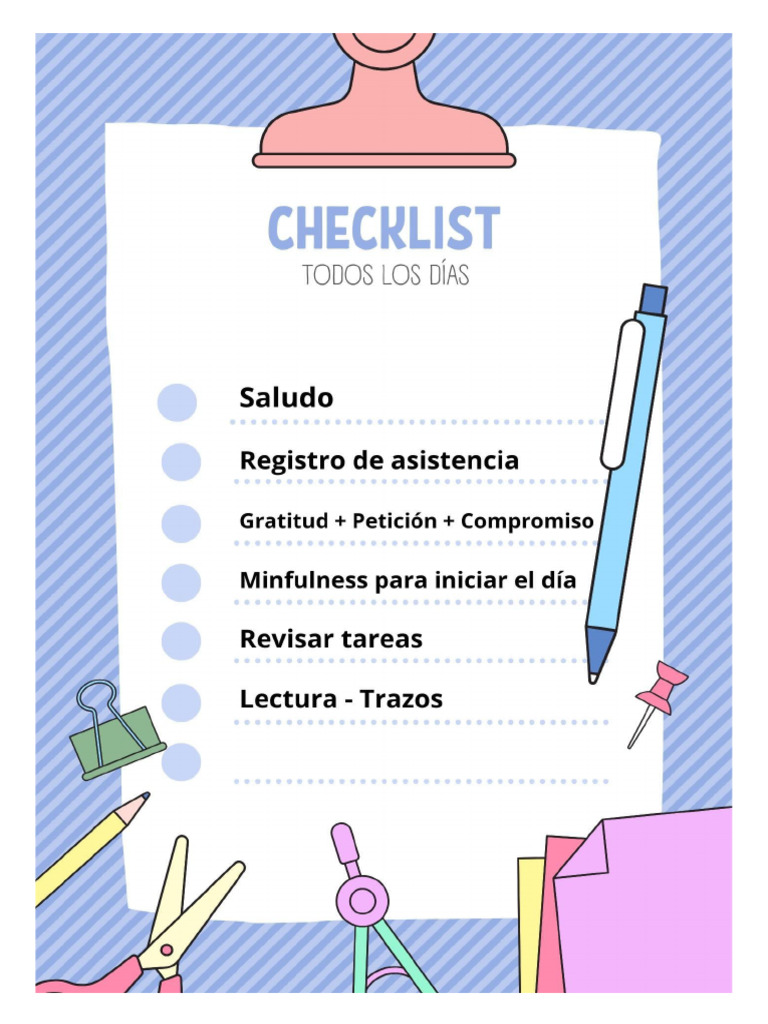 checklist clase | PDF