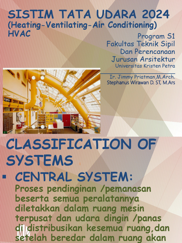 2024.STU KLASIFIKASI SISTIM II - Central System-All Air to Air-Water | PDF