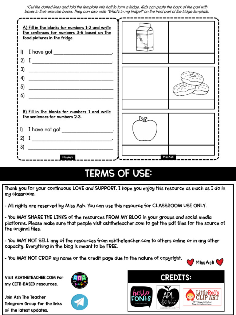 What's in Your Fridge Template | PDF