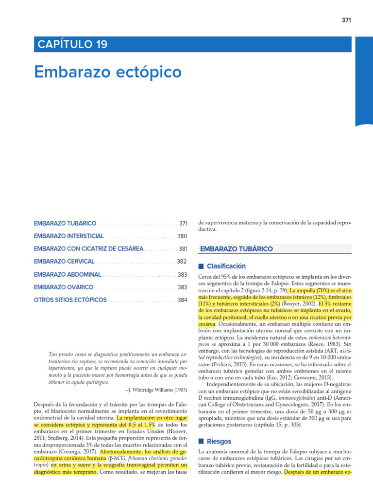 Embarazo Ectopico | Descargar gratis PDF | El embarazo | Embarazo Mamífero