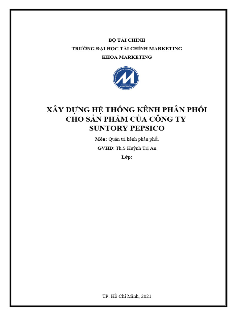 (123doc) - Xay-Dung-He-Thong-Kenh-Phan-Phoi-Cho-Suntory-Pepsico | PDF