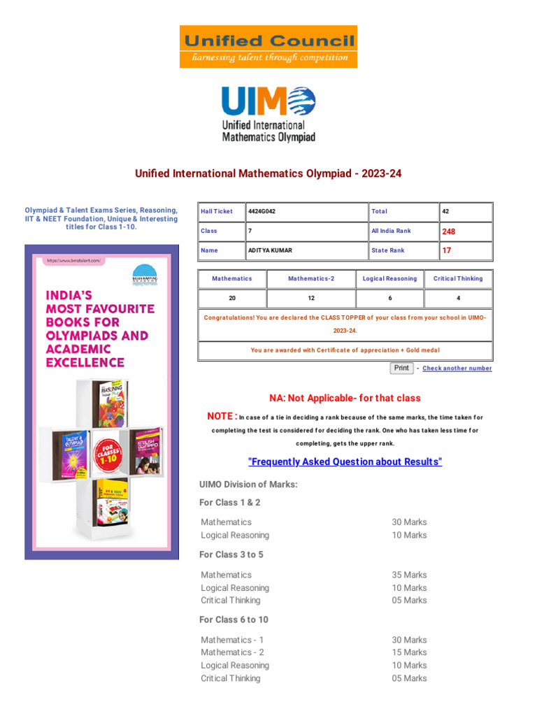 Unified Council Results | PDF