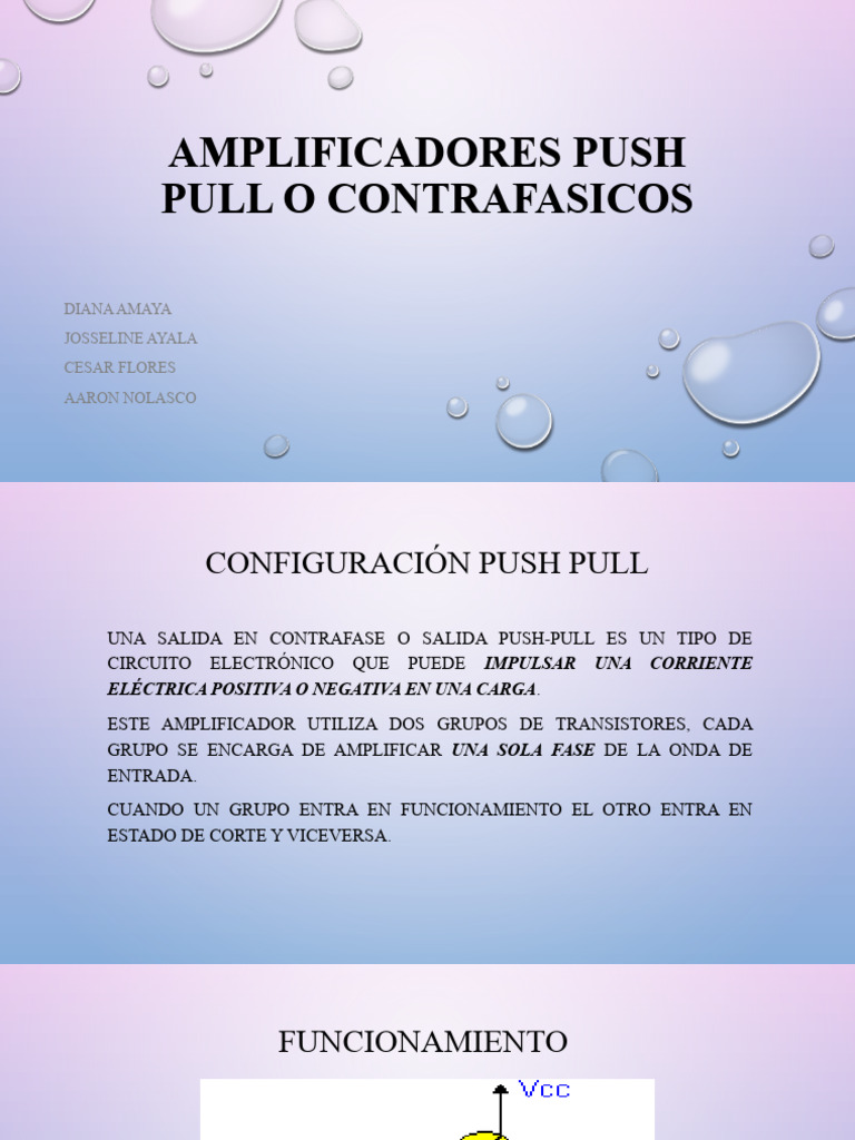 Amplificadores Push Pull | PDF