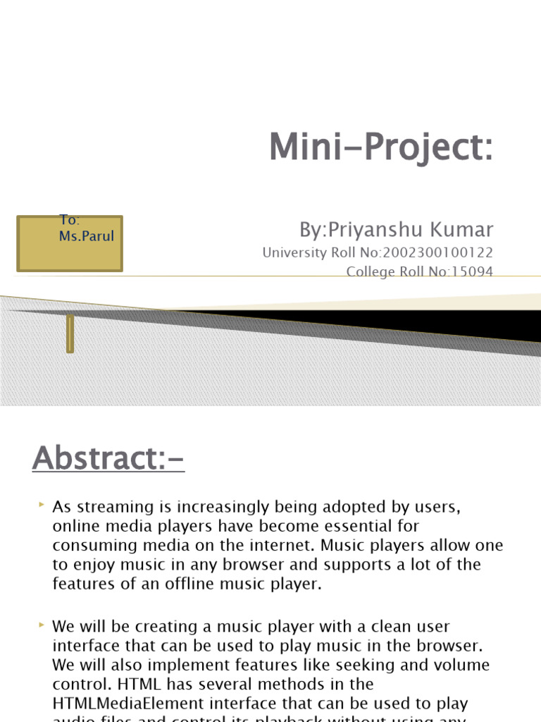 Mini Project | PDF | Html | Page Layout