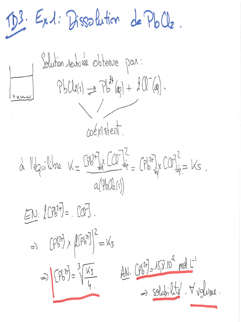 TD Solubilité | PDF