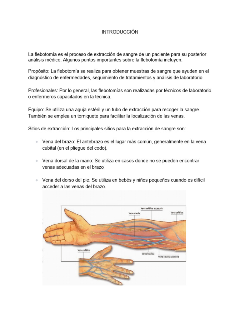 Flebotomía | PDF | Sangre | Hematología