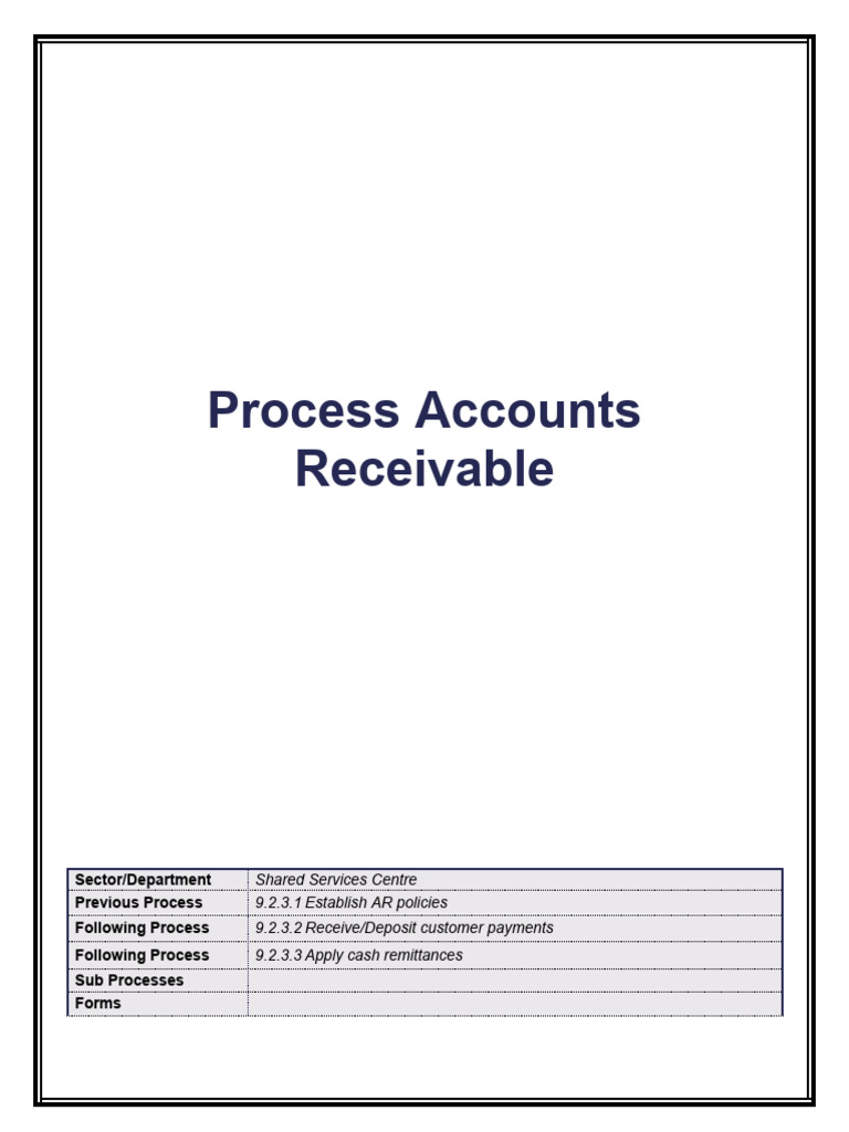 Oracle Fusion - 9.2.3 Process Accounts - Receivable - V1 | PDF ...