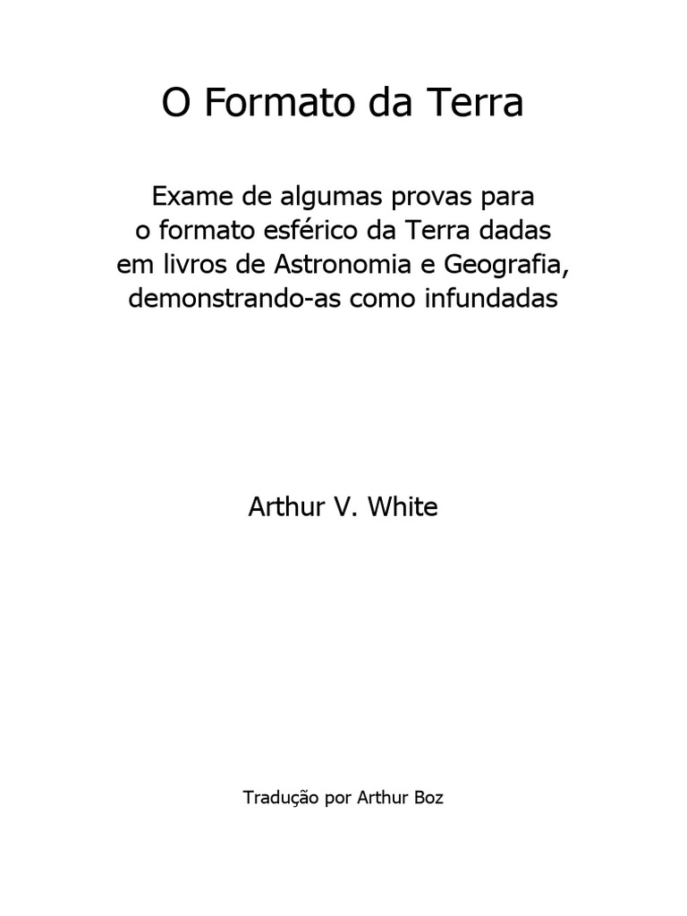 O Formato da Terra - Arthur V. White | PDF | Lua | Eclipse