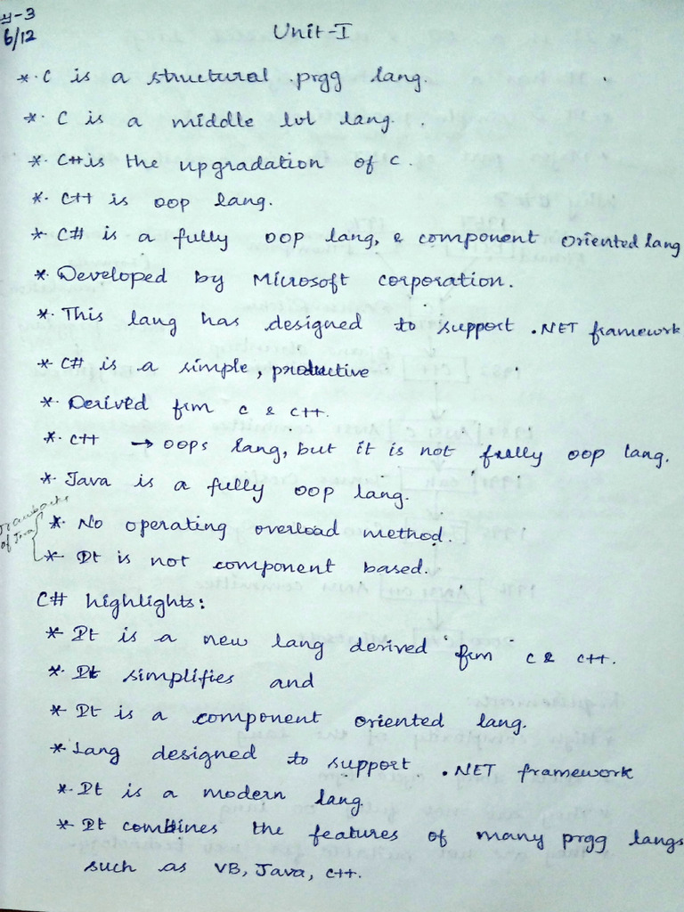 C# Notes | PDF | Estudios de idiomas extranjeros | Ciencia y matemáticas