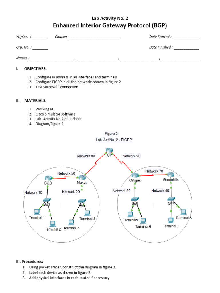 EIGRP Lab for Networking Students | PDF | Computer Network | Router (Computing)