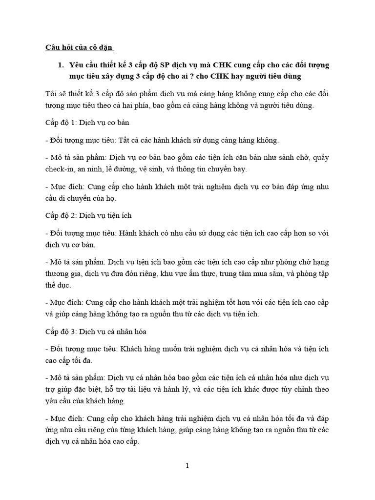 Câu Hỏi Marketing CHK | PDF