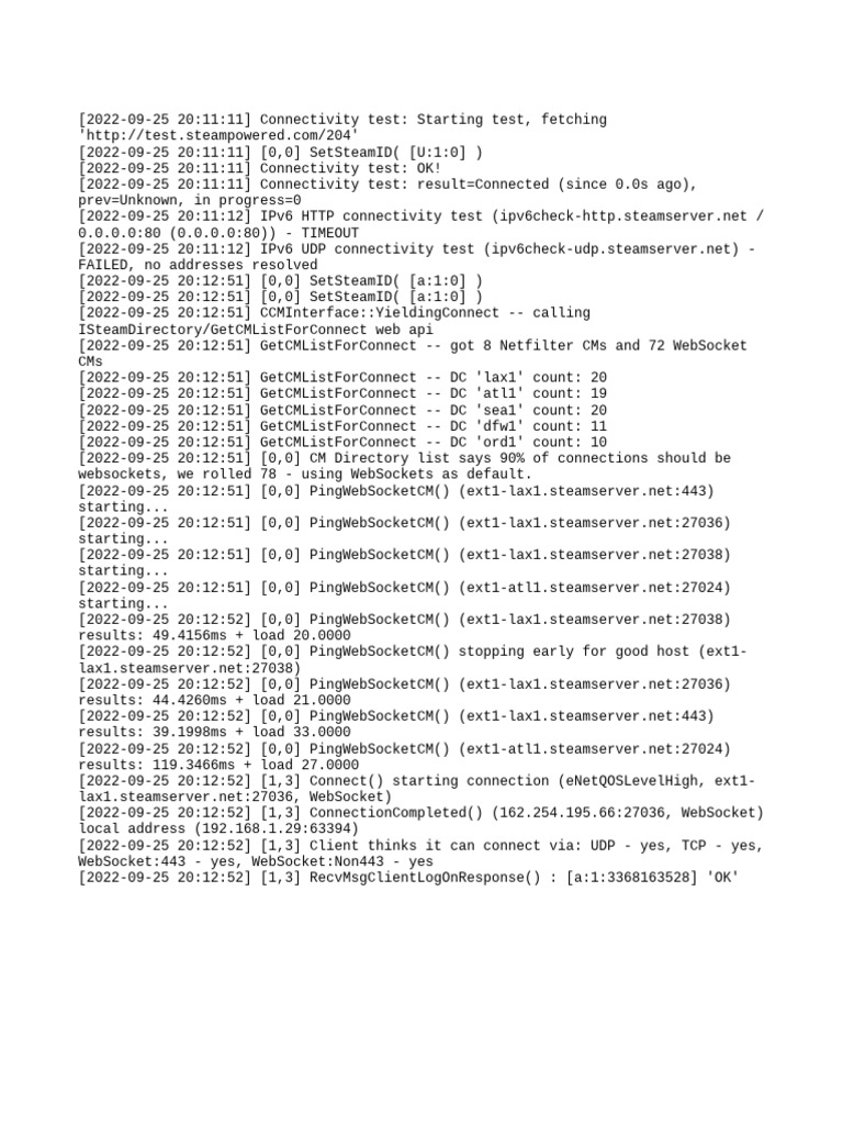 connection_log | PDF | Computer Engineering | Data Transmission