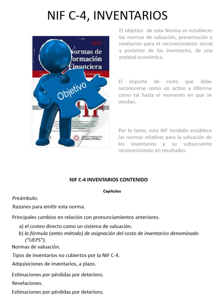 Nif C-4, Inventarios P.P | PDF