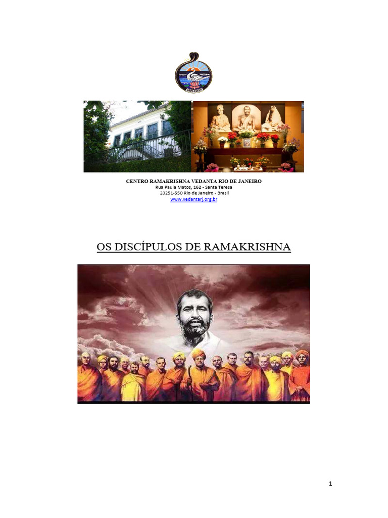 ABC Da Ordem Ramakrishna | PDF | Swami Vivekananda | Ramakrishna