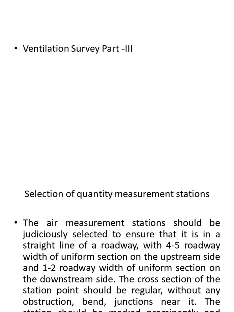 Ventilation Survey: Pressure Measurement Techniques | PDF | Pressure ...