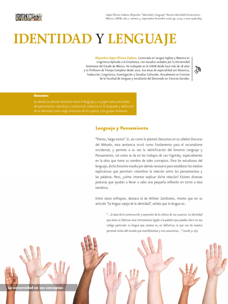 Identidad Lenguaje | PDF | Lingüística | México