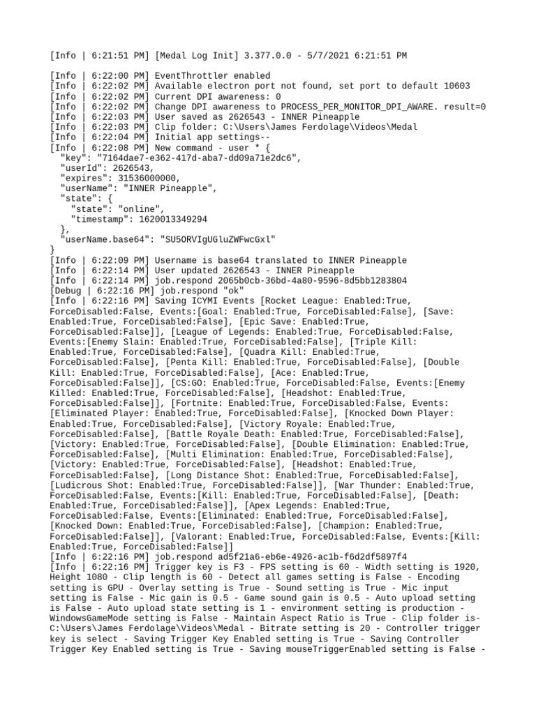 MedalLog20210507 | PDF | Computer Science | System Software