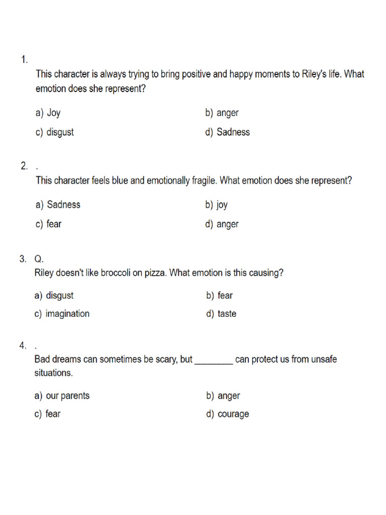 INSIDE-OUT-Quiz | PDF