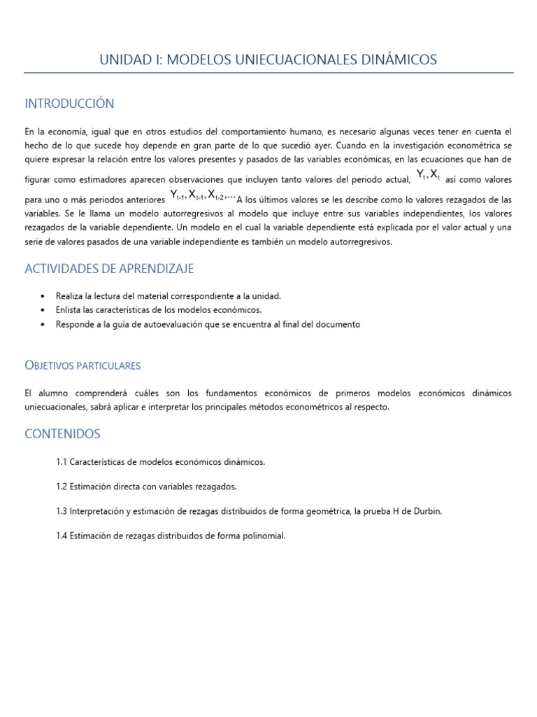 Unidad 1 | PDF