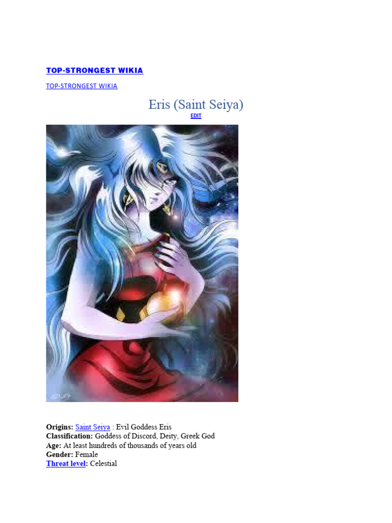 Top Strongest - Fandom.com Eris | PDF