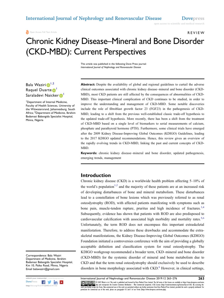Ijnrd 12 263 | PDF | Chronic Kidney Disease | Osteoblast