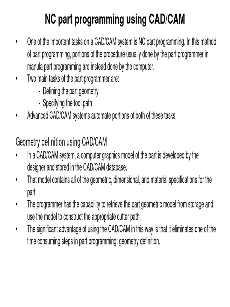MF40601Lecture6 | PDF | Computer Aided Design | Machining