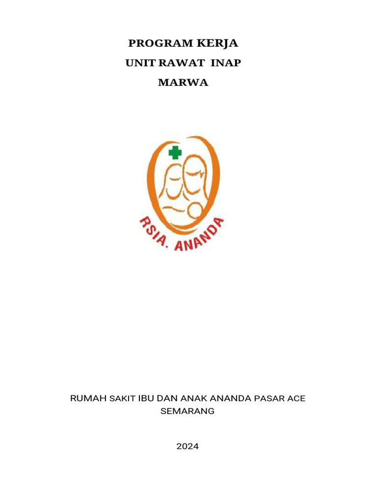 Program Kerja RSIA Ananda 2024 | PDF