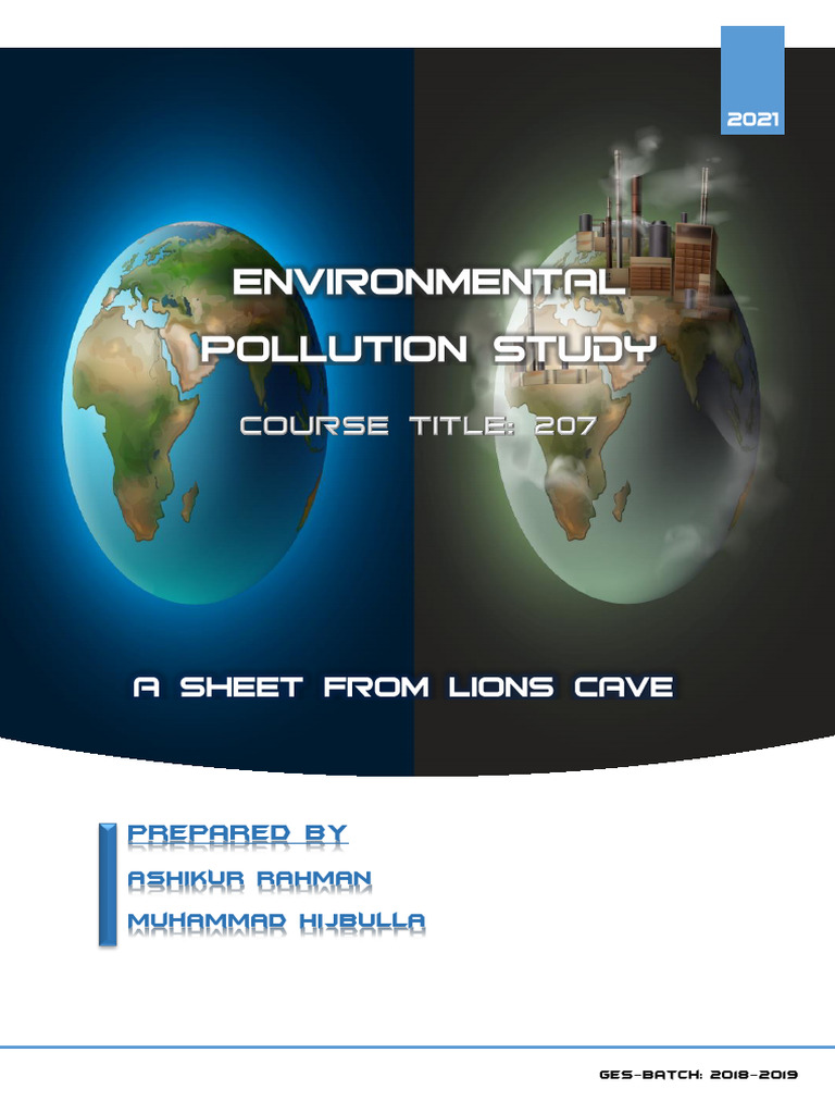 Pollution studies main sheets | PDF | Air Pollution | Ionizing Radiation