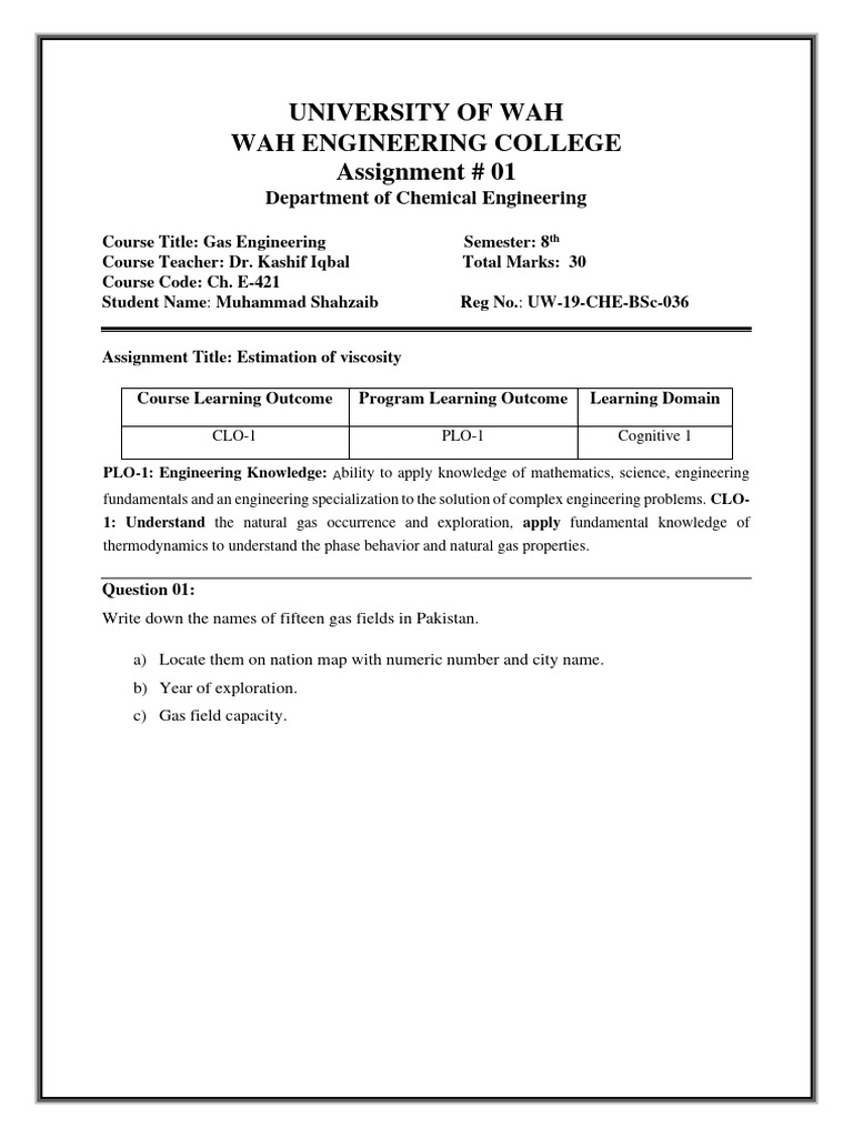 Assignment 1 GE | PDF