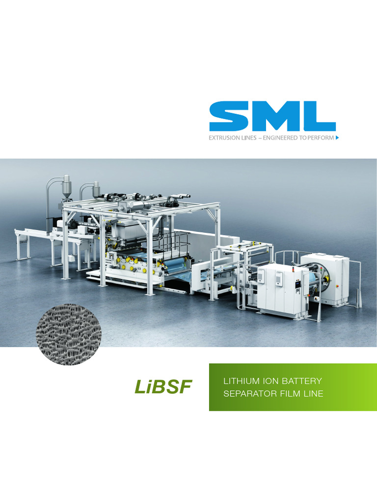 LiBSF Lithium Ion Battery Separator Film Line | PDF | Applied And ...