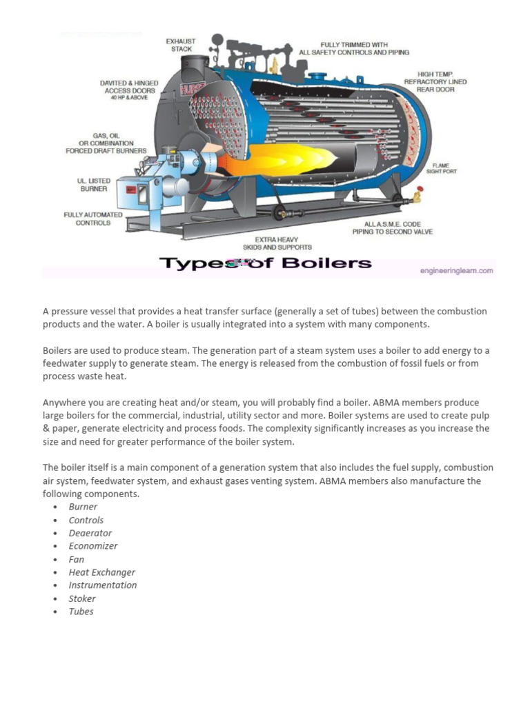 Boiler Types | PDF | Boiler | Steam