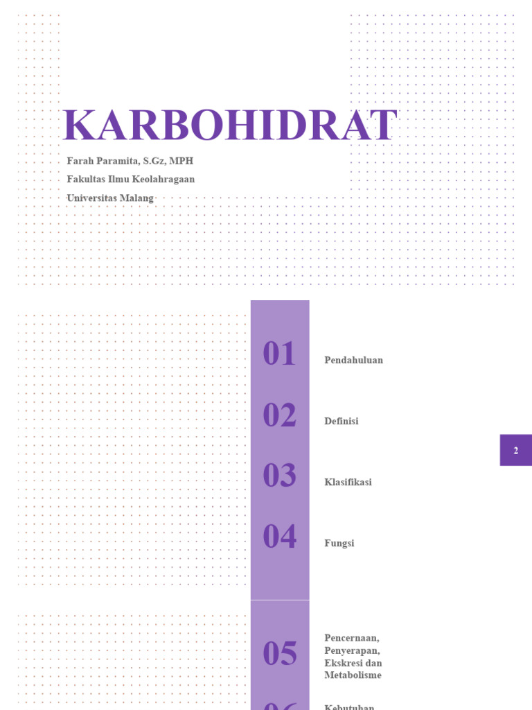 Karbohidrat 2022 | PDF
