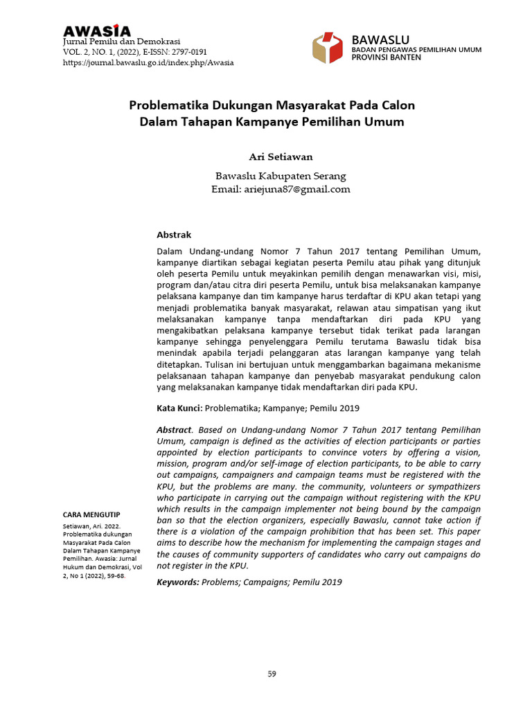 5 +Ari+Setiawan | PDF | Politik