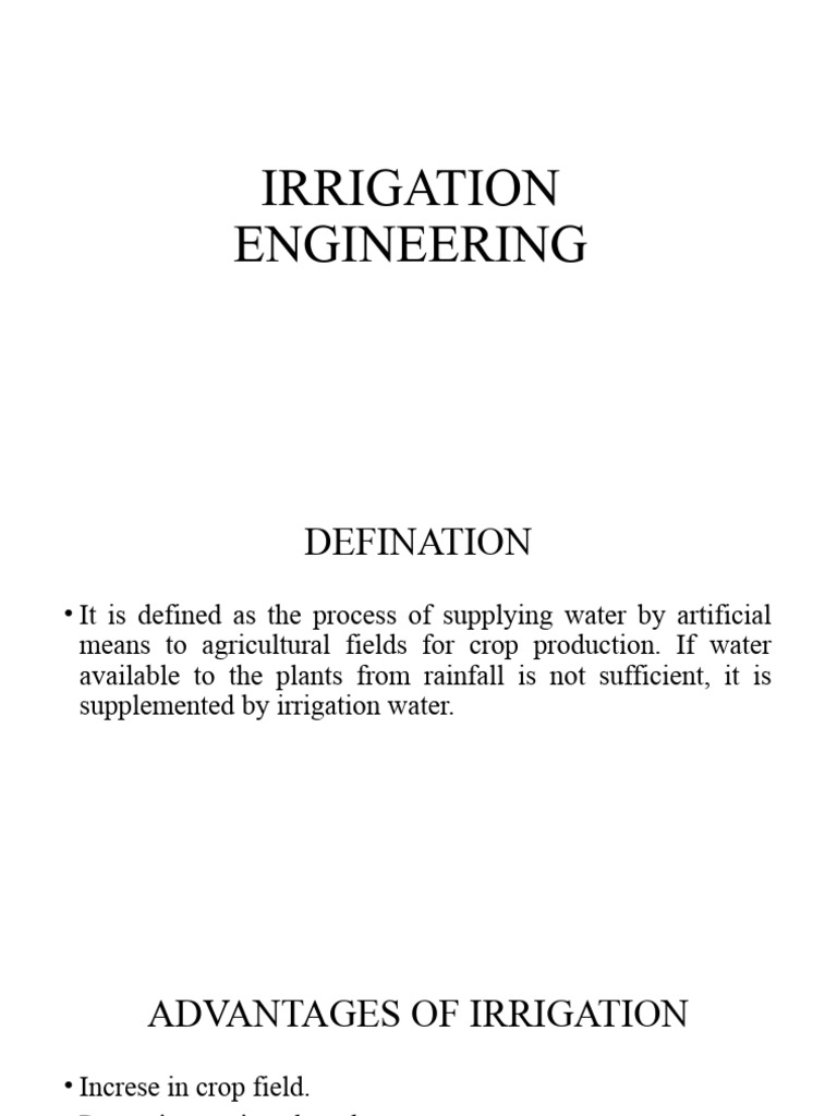 Irrigation Engineering | PDF | Irrigation | Flood