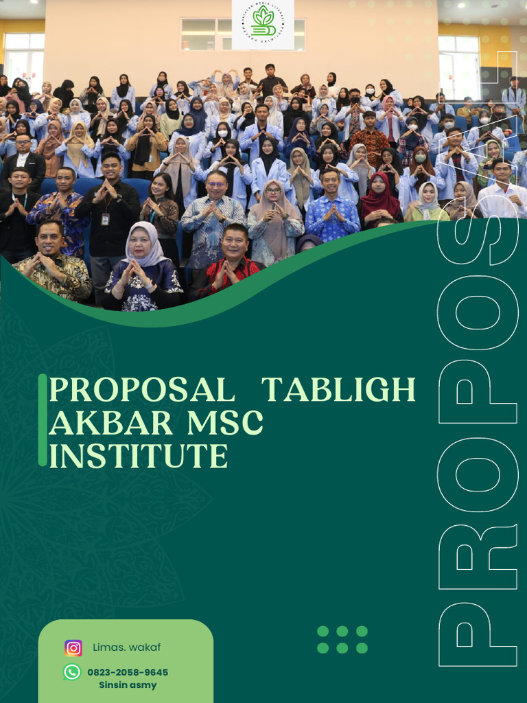 Proposal Tabligh Akbarr MSC 2024 | PDF | Perjalanan