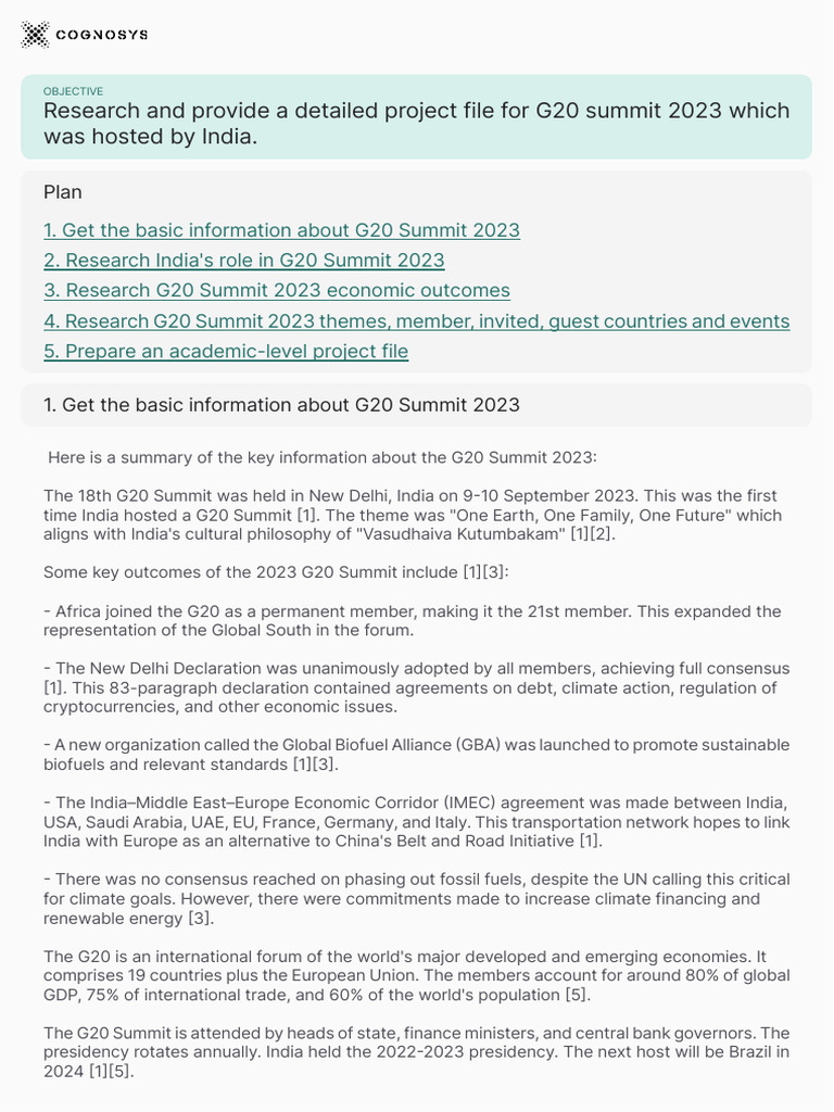 G20 Summit 2023 | PDF | Economies
