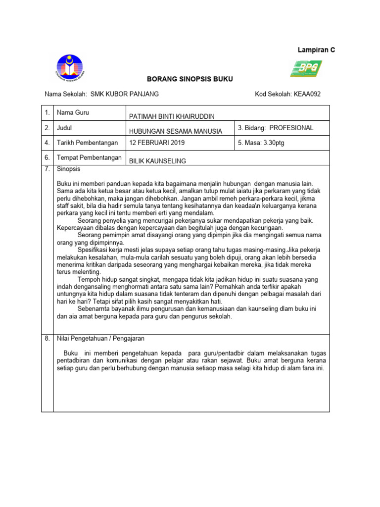 Sinopsisi Buku Ladap | PDF | Karier & Perkembangan