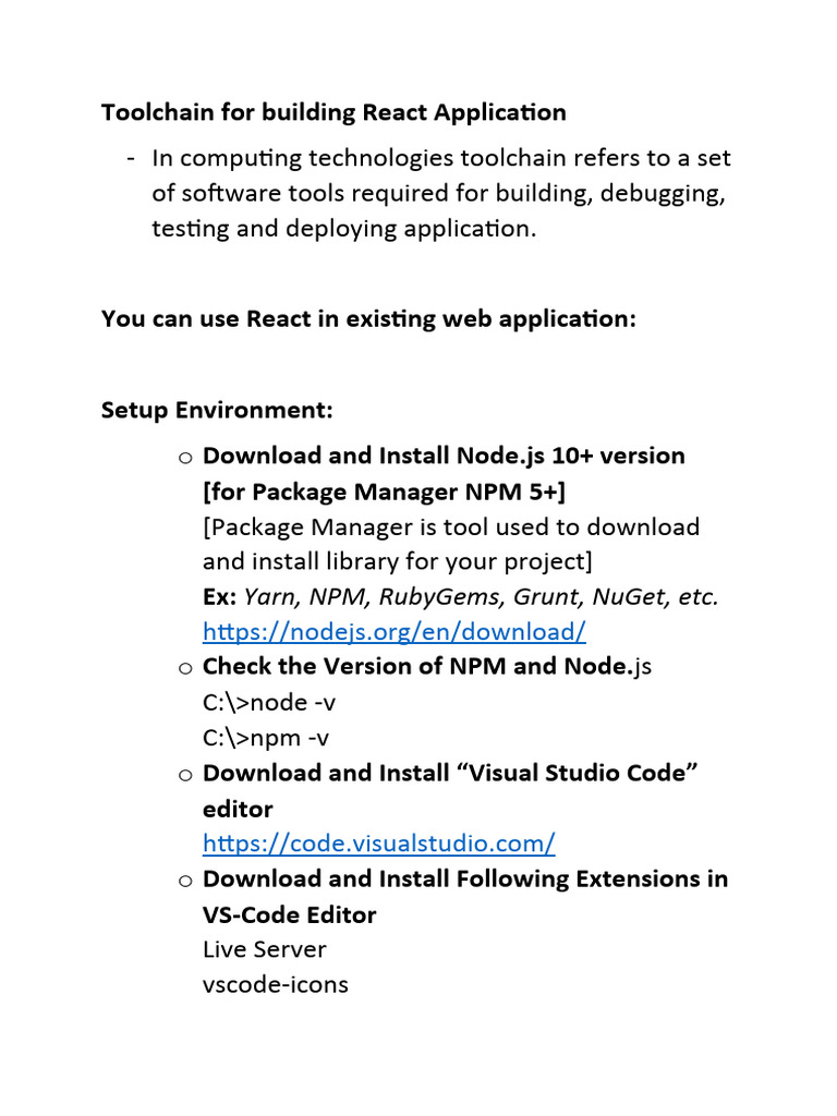 React Intro | PDF | Computer Engineering | Software