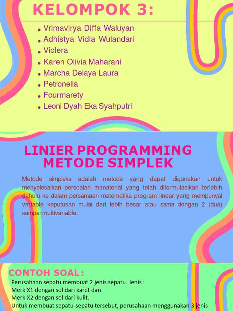 Optimasi Laba Sepatu dengan Metode Simpleks | PDF | Teknologi & Rekayasa