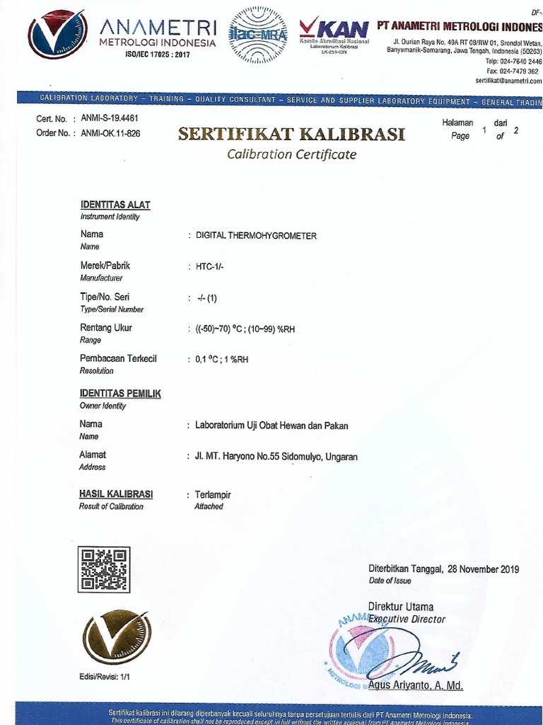 Kal Digital Thermohygro | PDF