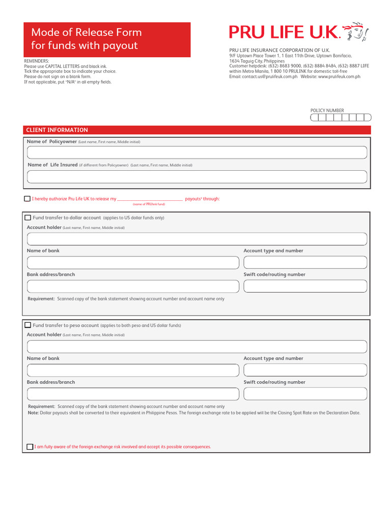Mode of Release Form Updated - FINAL 12122022 | Download Free PDF ...