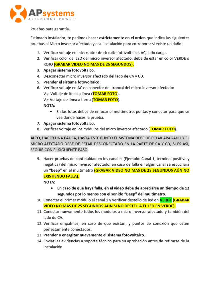 Pruebas APS | PDF