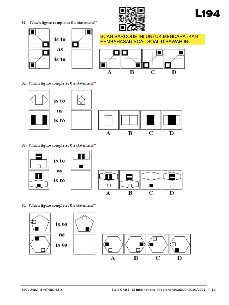 40 Soal Figural | PDF