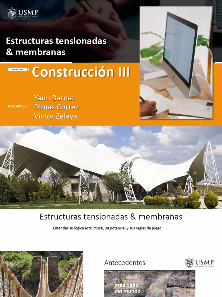 Estructuras y Membranas Tensionadas | PDF | Materiales | Ingeniero civil