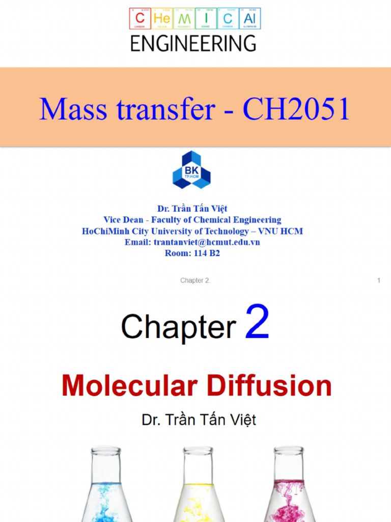 Chapter 2 - Molecular Diffusion | PDF