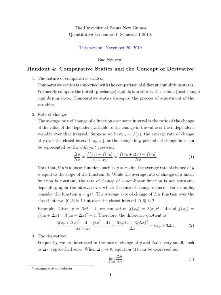 Note 4 | PDF | Derivative | Function (Mathematics)