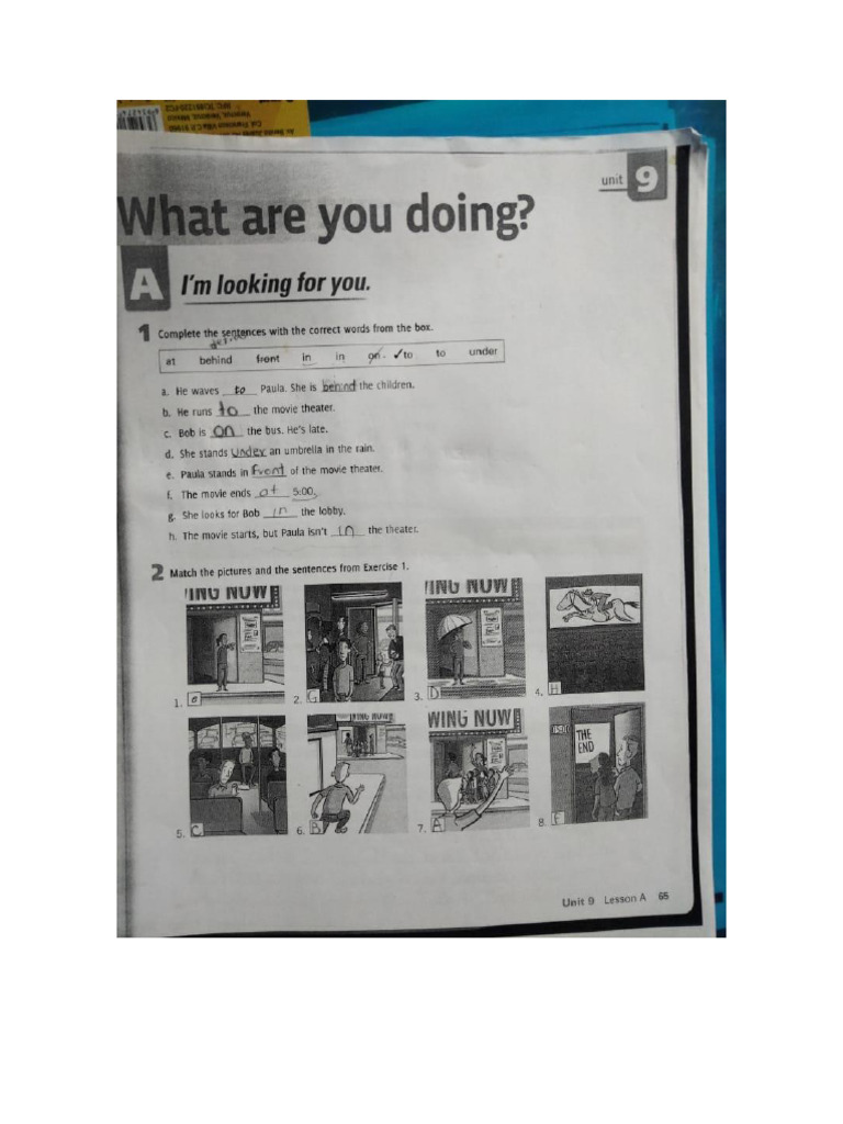 Unit 9 Lessons A, B, C, D Work Book PDF | PDF